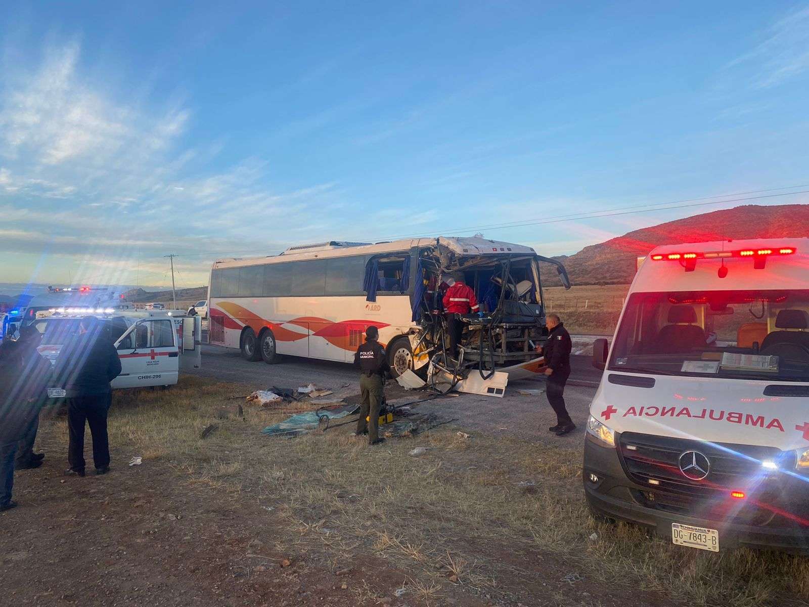 Deja Choque De Camión De Pasajeros Varios Heridos En Rúa A Cuauhtémoc