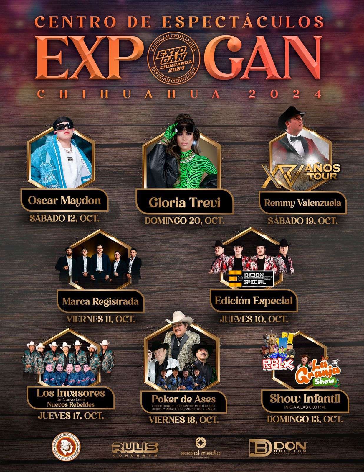 Revelan cartelera del Palenque Expogan 2024 | La Opción de Chihuahua